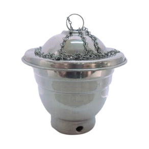 Turíbulo de Alumínio | Unidade | Dimensão: 8/9 cm altura X 10/11 cm de